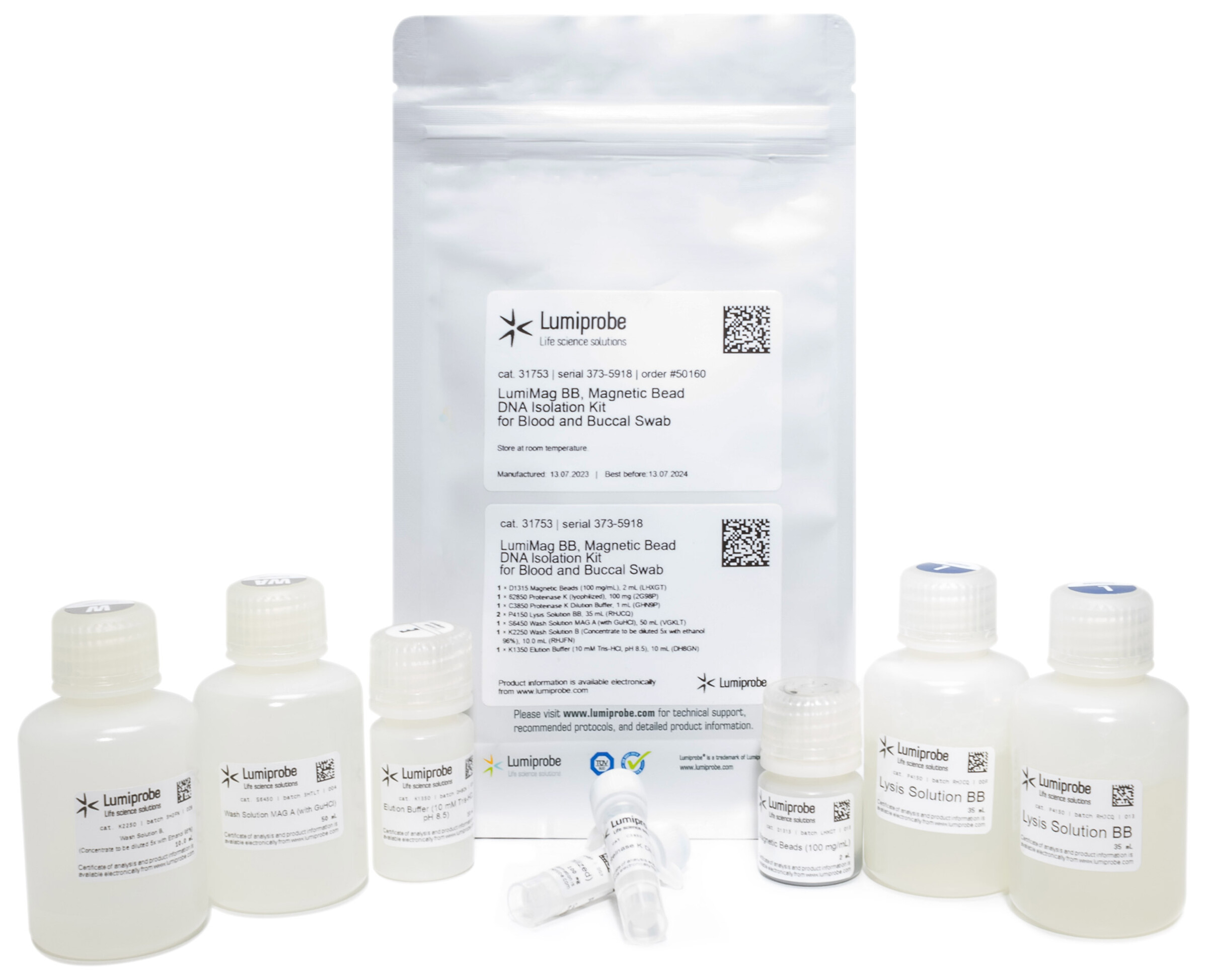 LumiMag® BB, Magnetic Bead DNA Isolation Kit for Blood and Buccal Swab