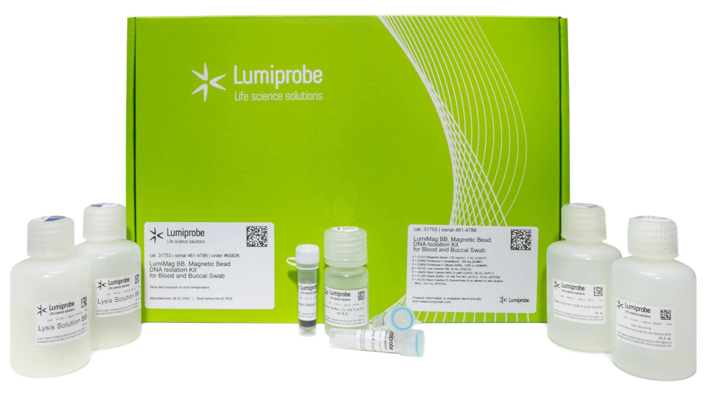 LumiMag® BB, Magnetic Bead DNA Isolation Kit for Blood and Buccal Swab